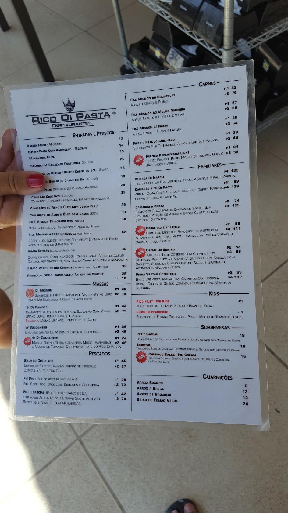 Menu em À Plage Comida Praiana Delivery restaurante, Eusébio