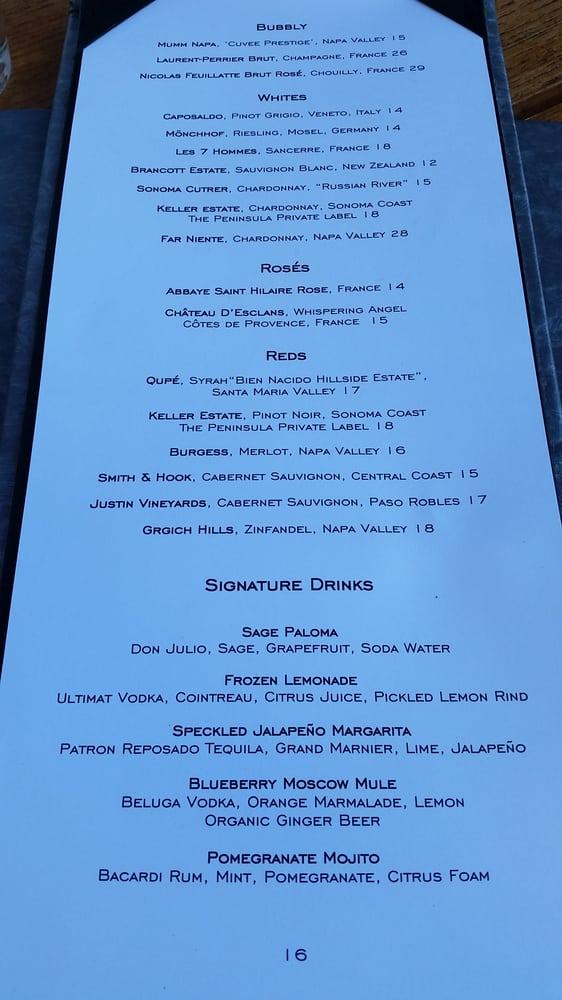 Menu at The Roof Garden BBQ, Beverly Hills, Santa Monica Blvd