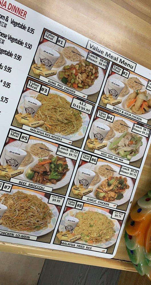 Menu at Malaysia Cafe, Wichita, E 21st St N Suite 150