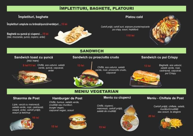 Menu at Smart Food, Târgu Lăpuș