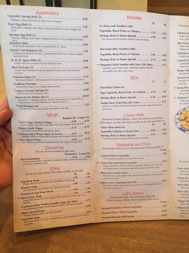 Menu at Wok & Roll restaurant, Stuart