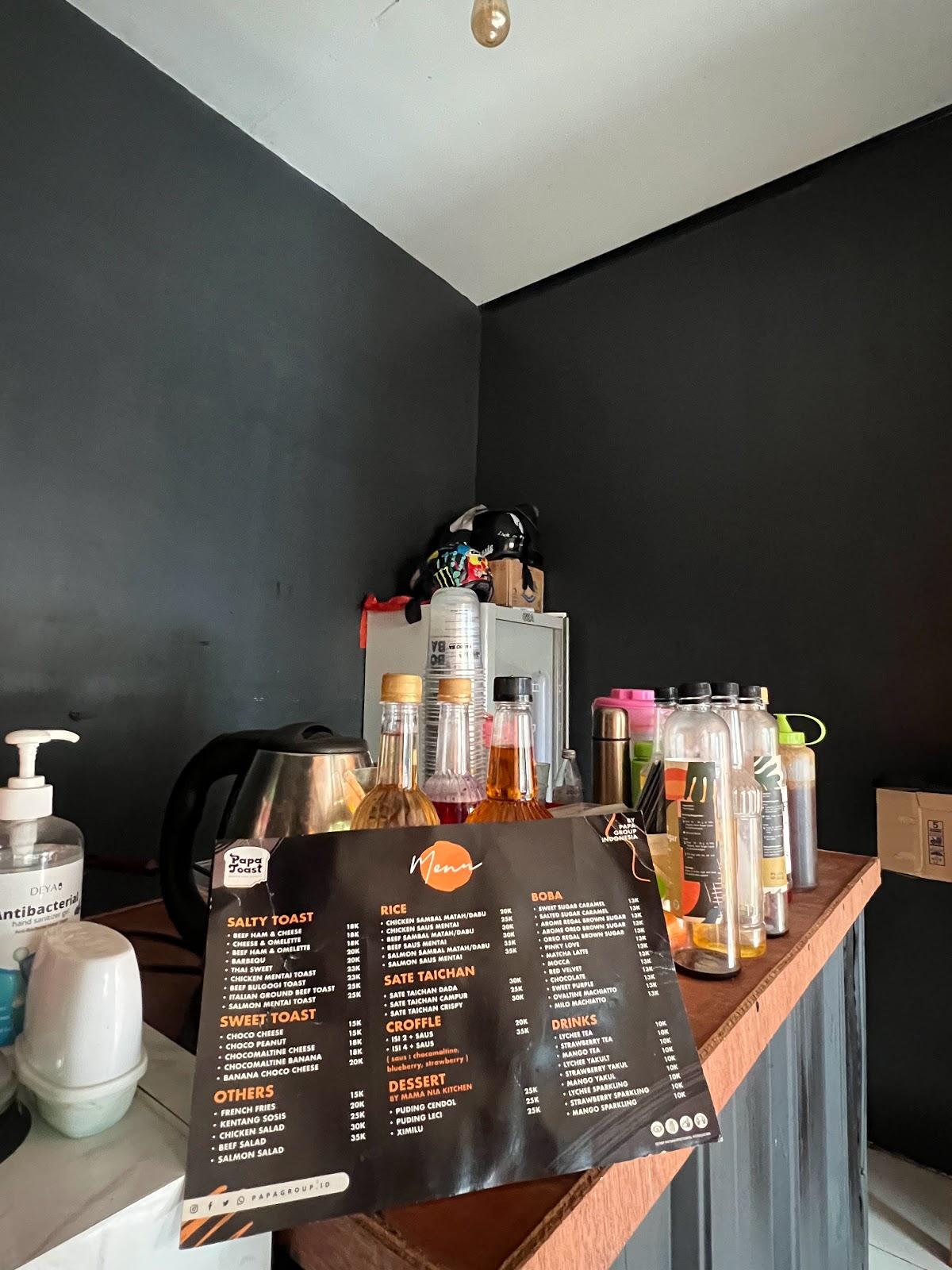 Menu at Papa Toast & Hai Boba Cipocok Serang, Serang