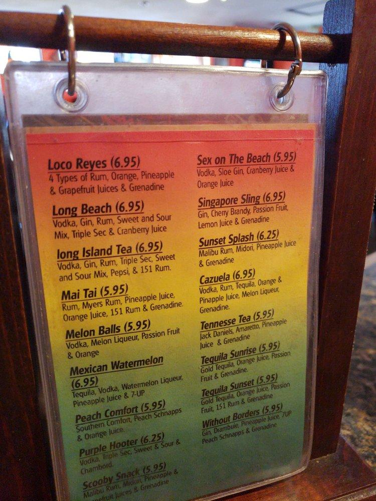 Menu at Casa de Reyes restaurant, Sweet Home