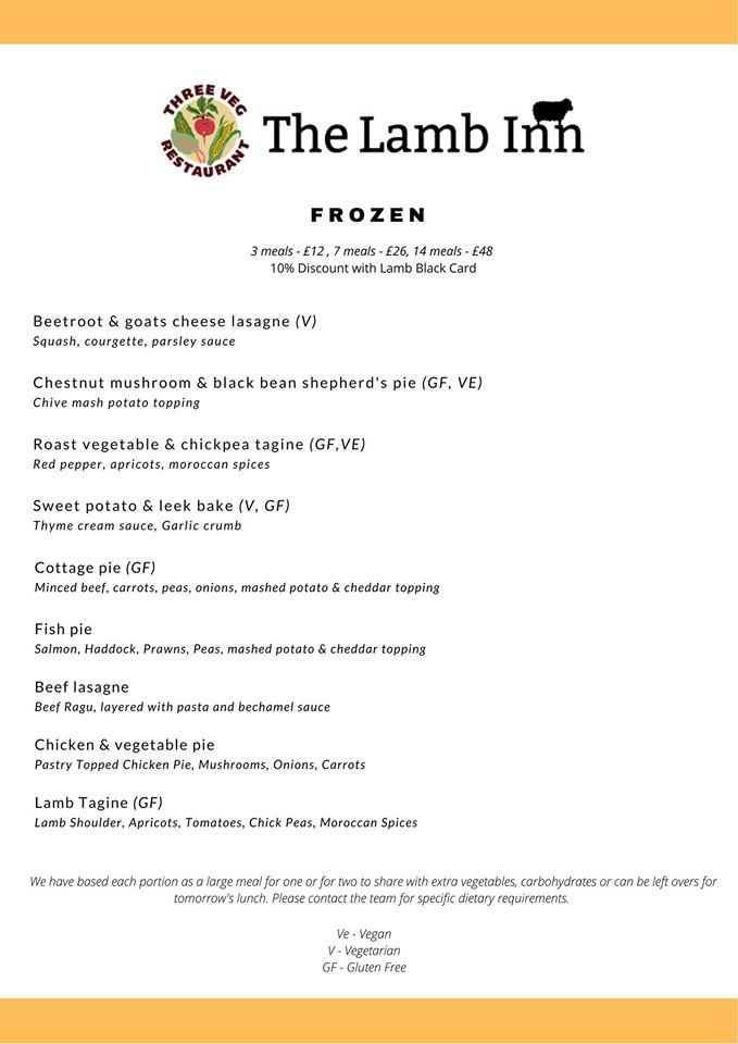 Menu at The Lamb Inn pub & bar, Chichester