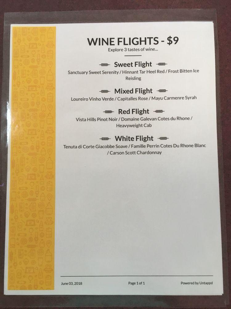 Menu at Bacchus Wine and Gourmet pub & bar, Corolla
