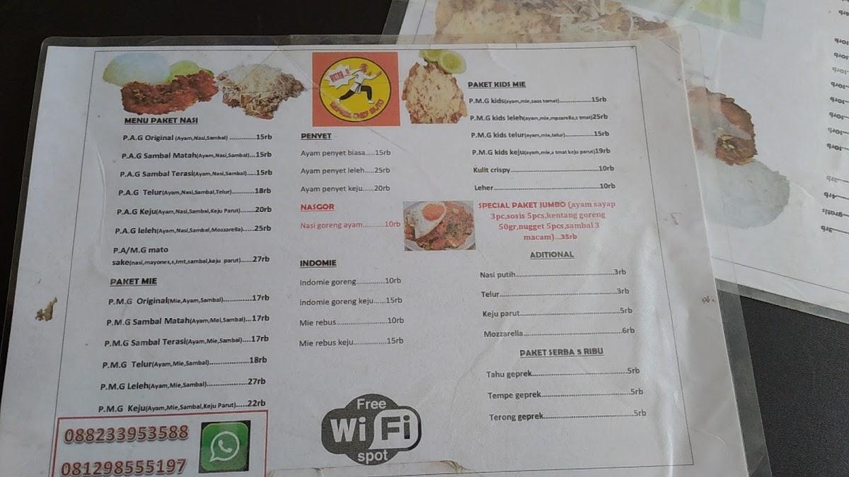 Menu at Geprek Chef Muto restaurant, Tuwel, Jl. Raya Tuwel - Bumijawa ...