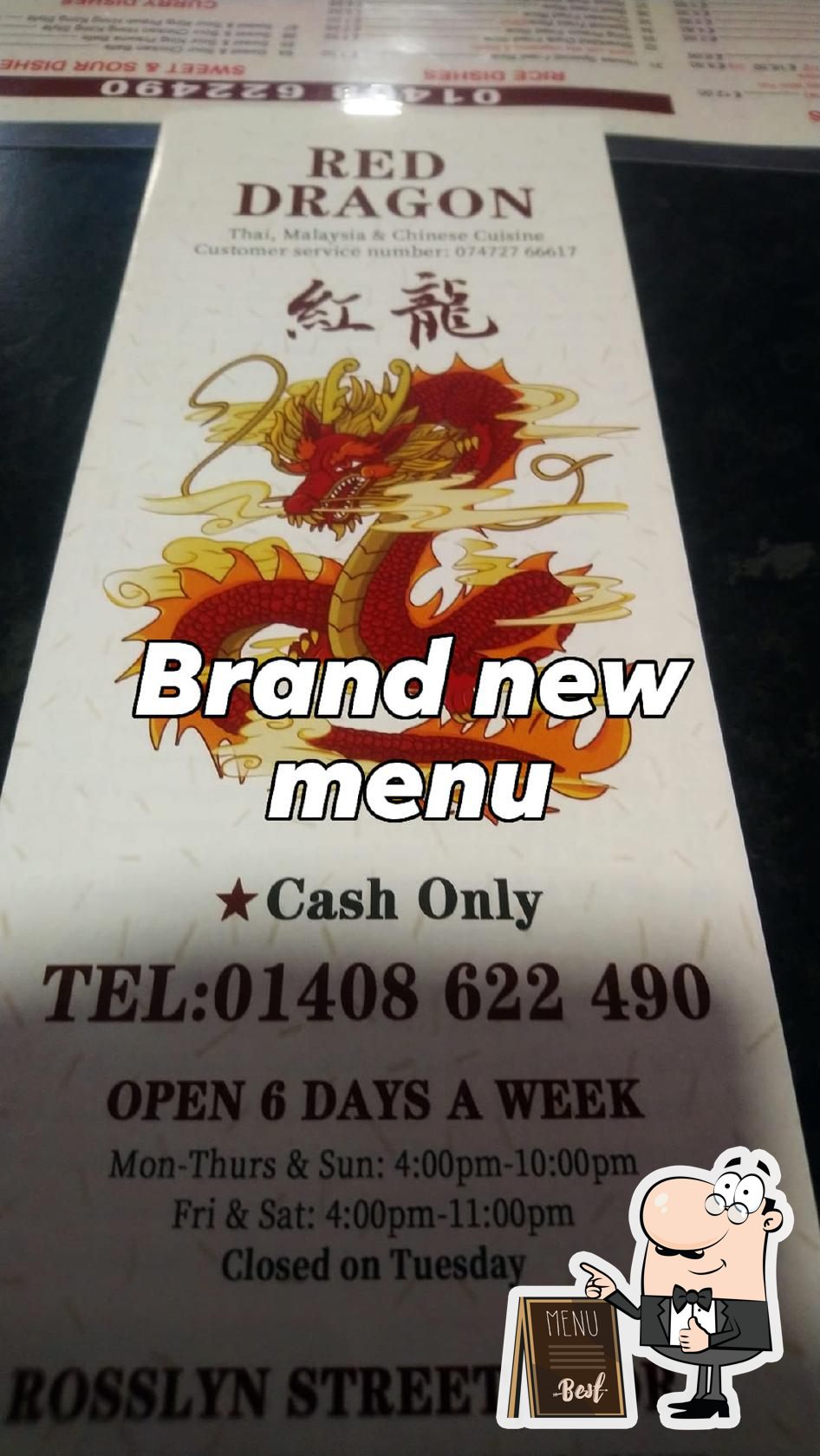 Red Dragon Chinese Takeaway, Brora - Restaurant menu, prices and reviews