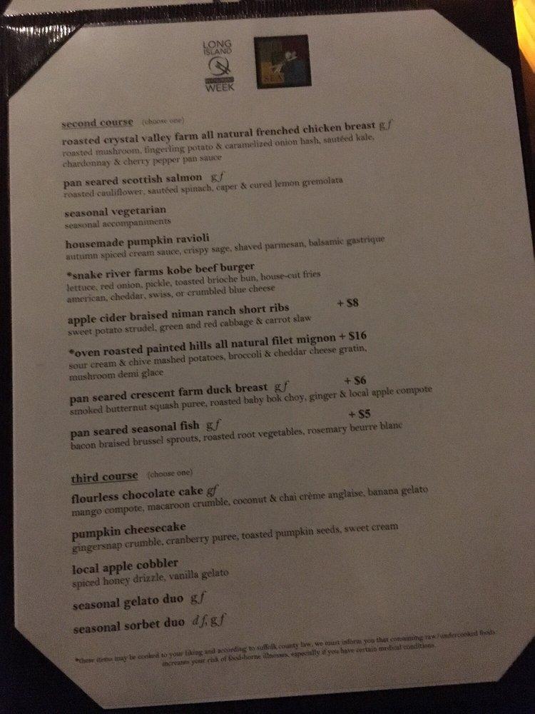 Menu at The Fifth Season pub & bar, Port Jefferson