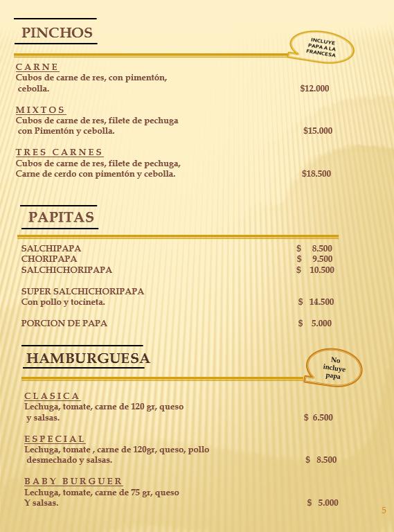 Menu at Texas Burger restaurant, Floridablanca, Cl. 29 #20 # 9