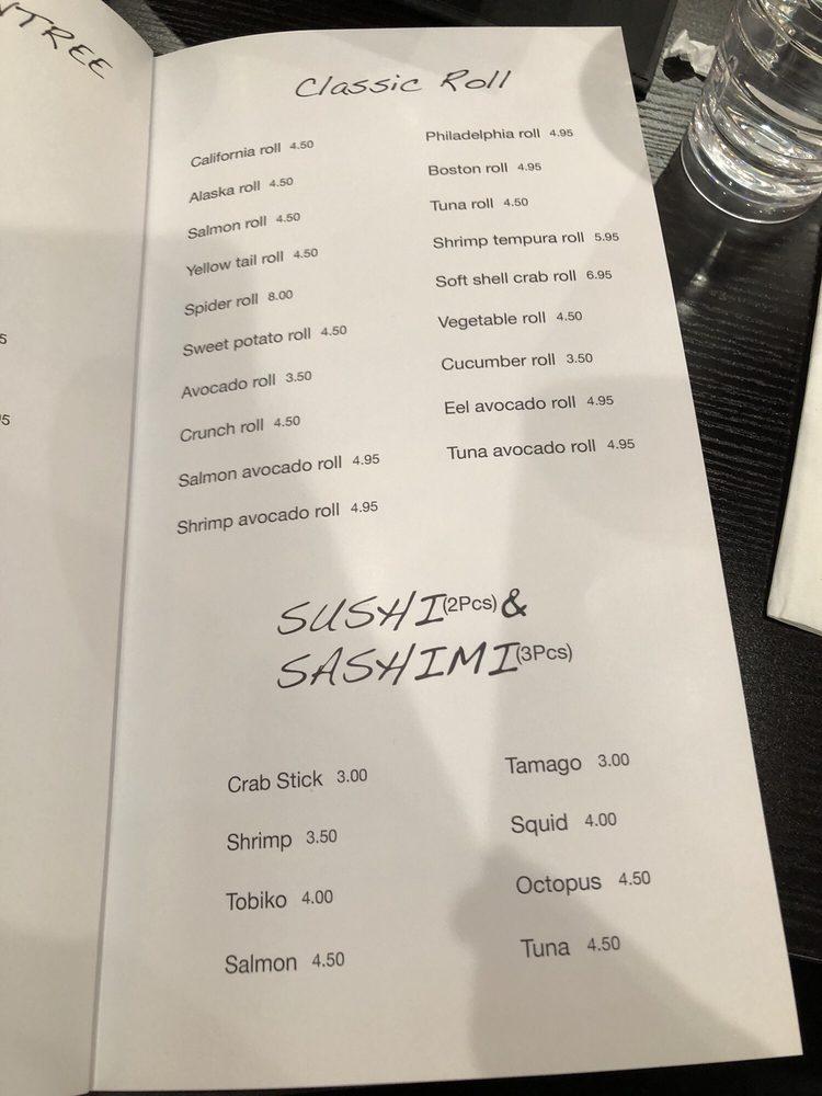 Menu at Oyshi - Sushi & Hibachi restaurant, Grand Prairie