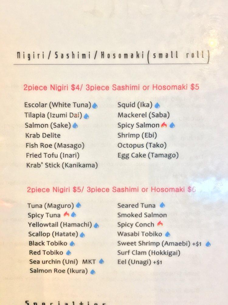 Menu at Domo Café restaurant, Fort Walton Beach, Hurlburt Rd