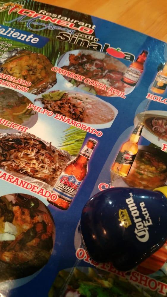 Menu at El Canelo Restaurant, Las Vegas
