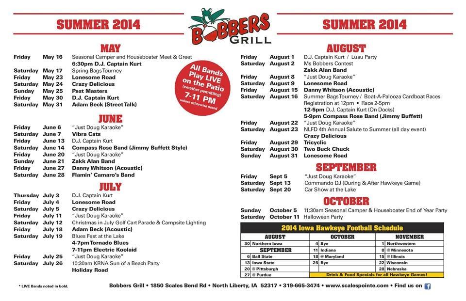 Bobbers Menu North Liberty | Reviewmotors.co