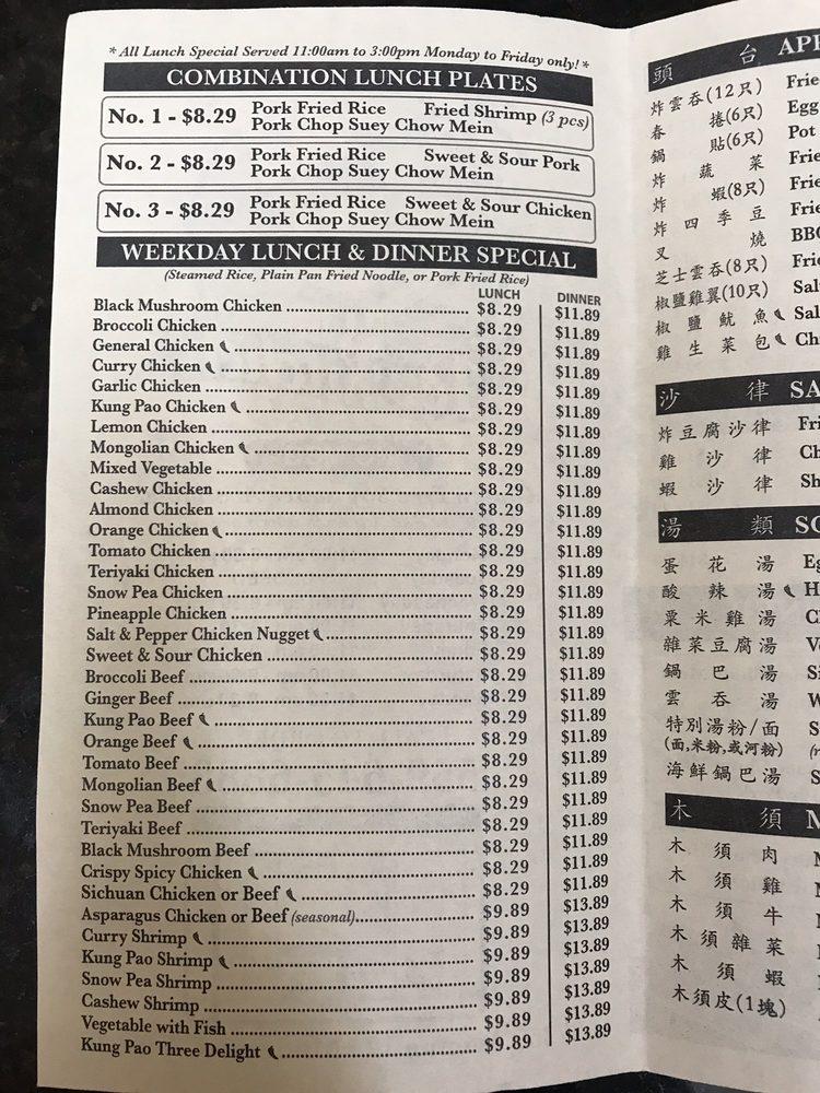 Menu at Lee Kitchen restaurant, Bonadelle Ranchos-Madera Ranchos