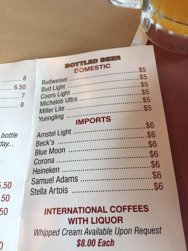 Menu at New City Diner pub & bar, Nanuet