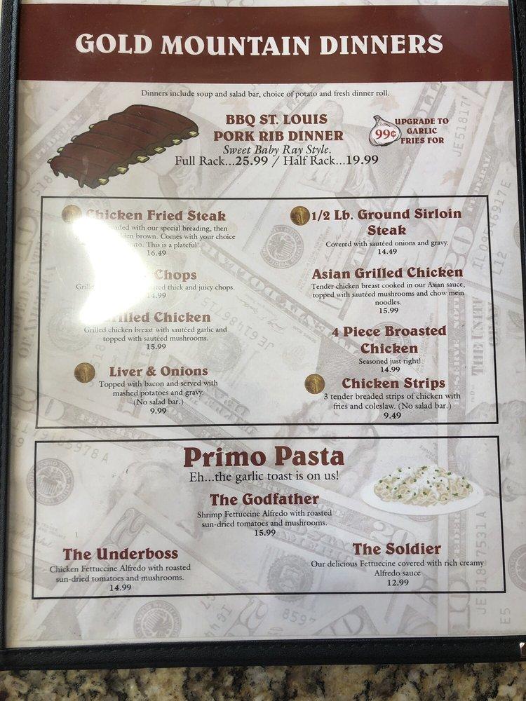 Menu at Owl Club Casino & Restaurant, Battle Mountain