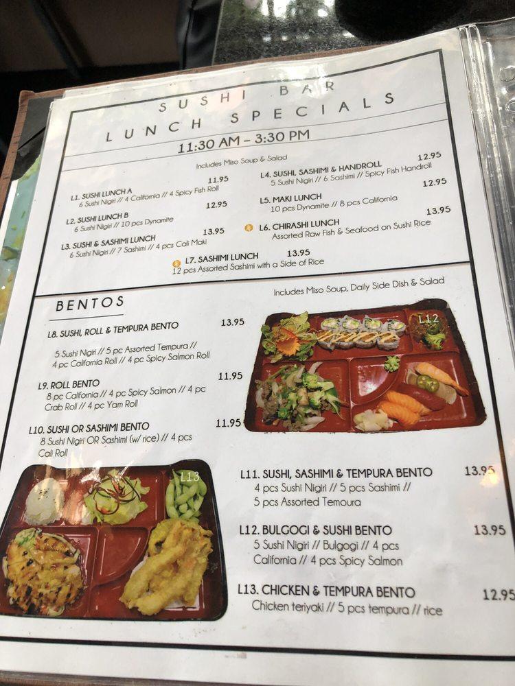 Menu at Sushi Omigoto restaurant, Mississauga