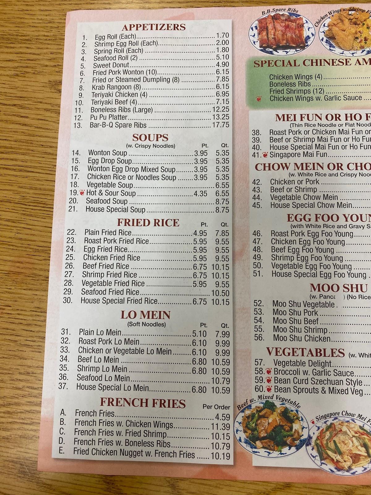 Menu at China 99 Chinese Restaurant, Jacksonville, University Blvd W #5
