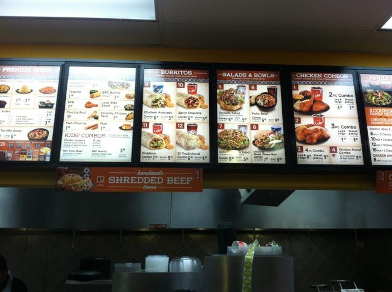 Menu at El Pollo Loco fast food, Rialto, S Riverside Ave