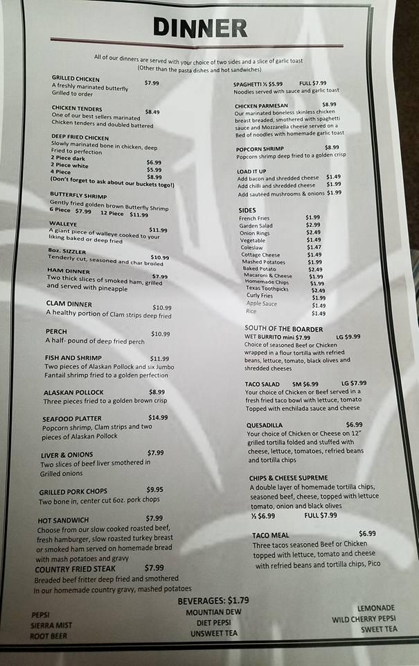 Menu at Hesperia House Restaurant, Hesperia