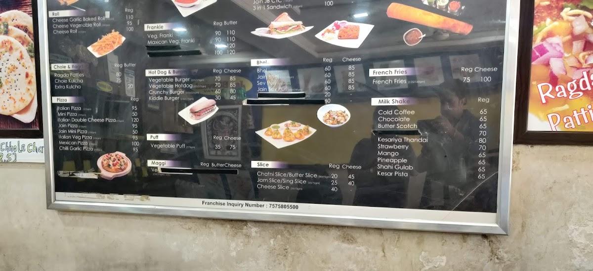 Menu at Jay Bhavani Vadapav, Gandhinagar, A-504