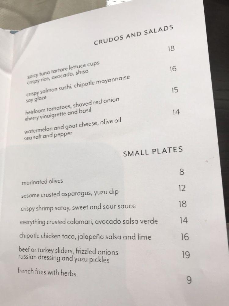 Menu at JG Skyhigh pub & bar, Philadelphia