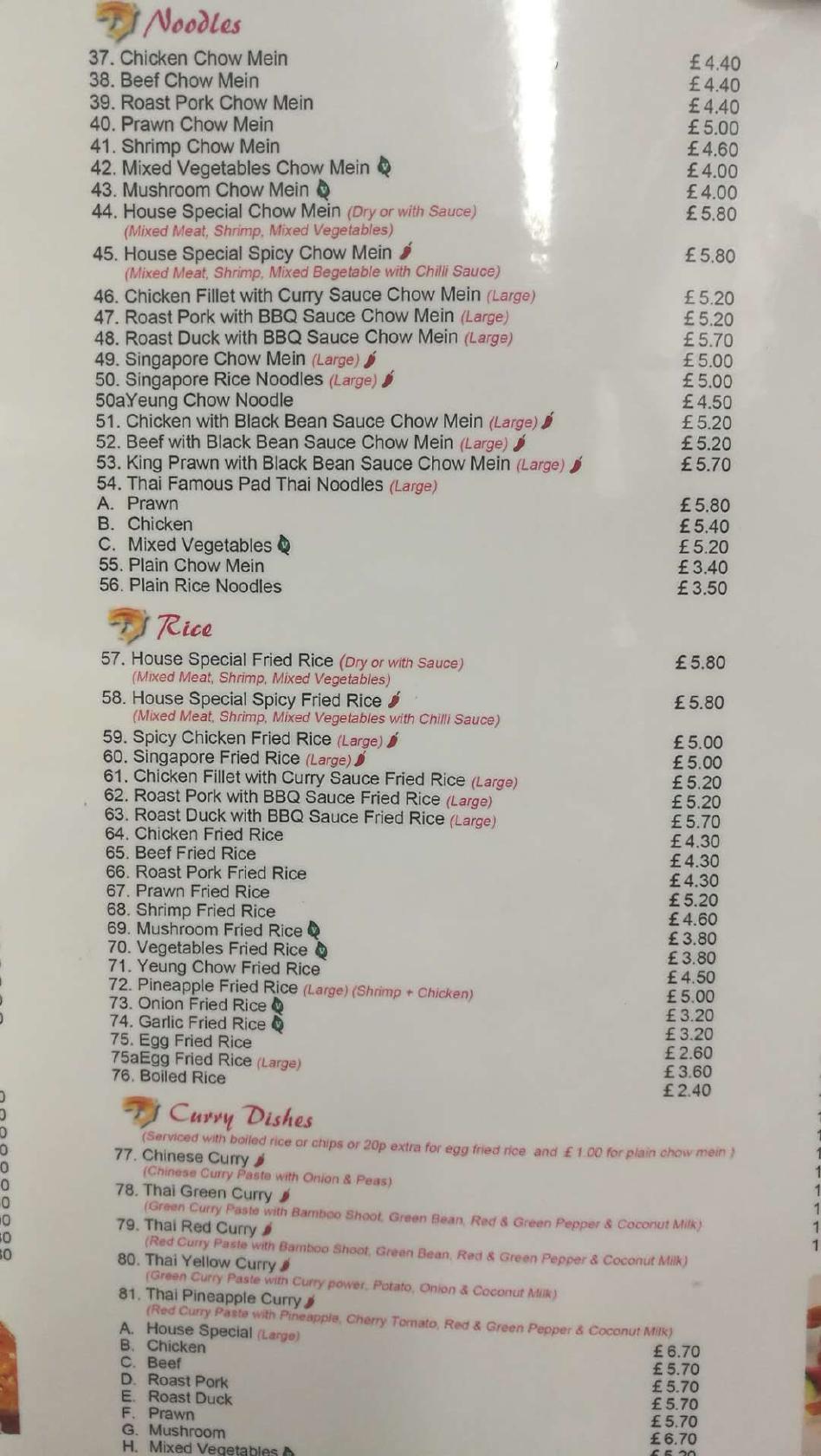 Menu at Wok This Way fast food, Southampton