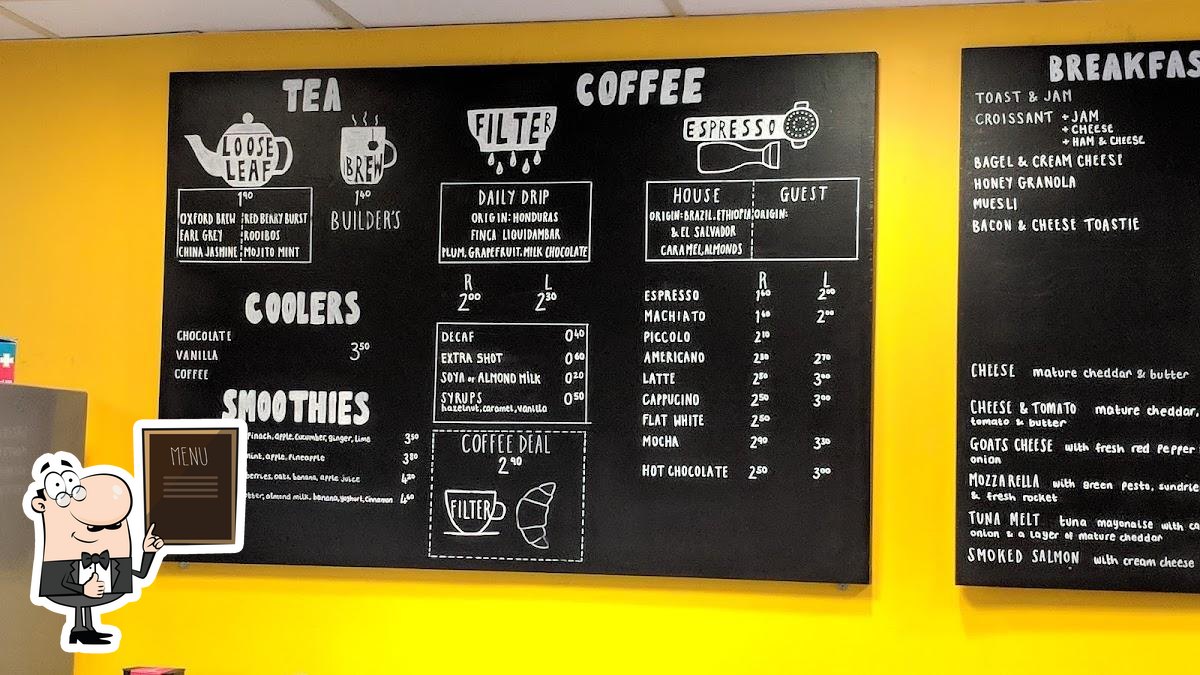 Yellow Submarine Charity in Oxford - Restaurant menu and reviews