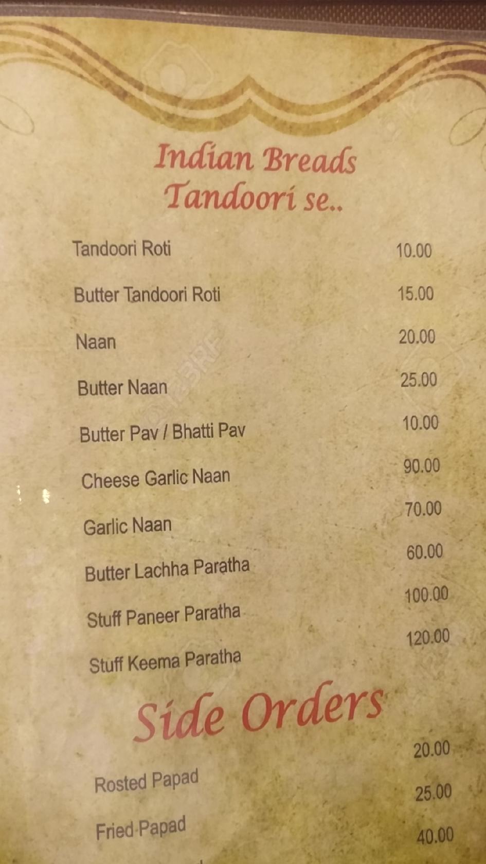 Menu at Foodies Restaurant, Mumbai, 2VWW+775