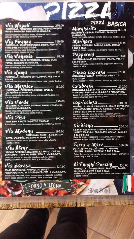 Carta del restaurante Vía Nápoli, Saltillo, Boulevard Ing Eulalio ...