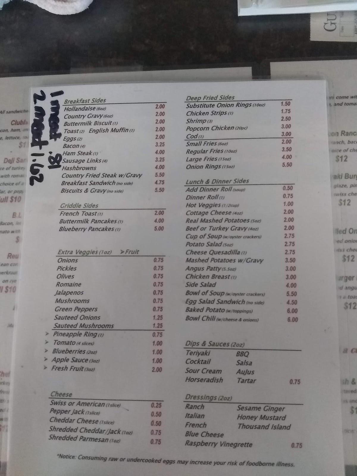 Menu at Café 544 cafe, Everson, 302 E Main St