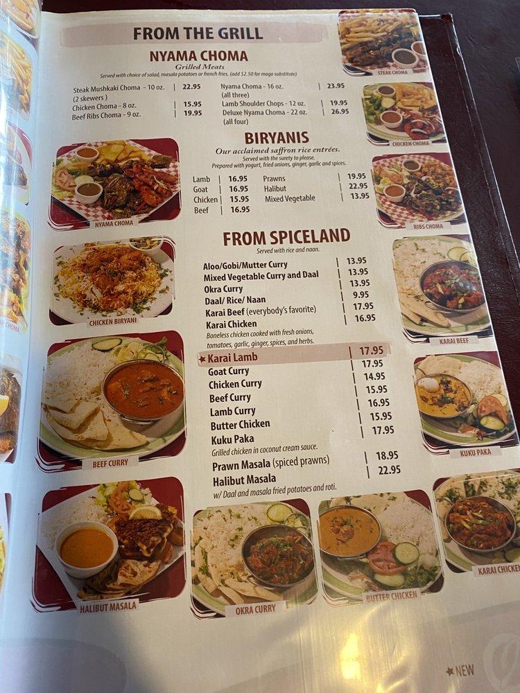 Menu at James Street Café & Grill, Burnaby