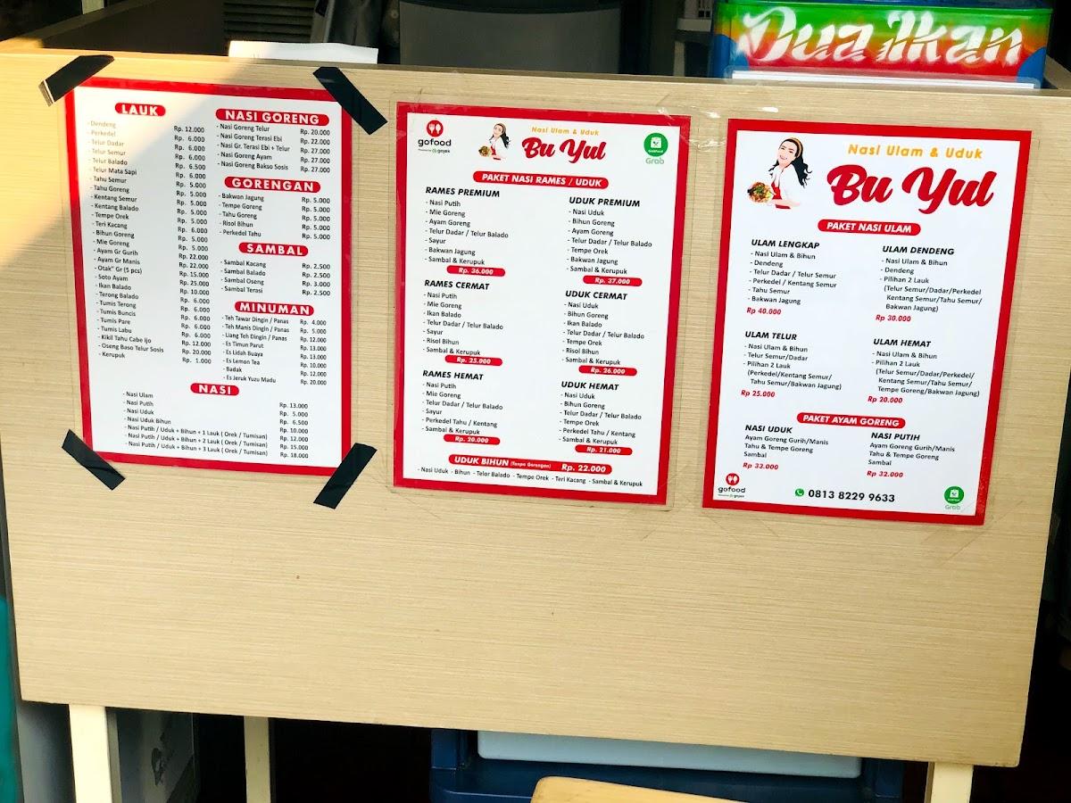 Menu at Nasi Ulam Bu Yul cabang Gading Serpong restaurant, Cihuni