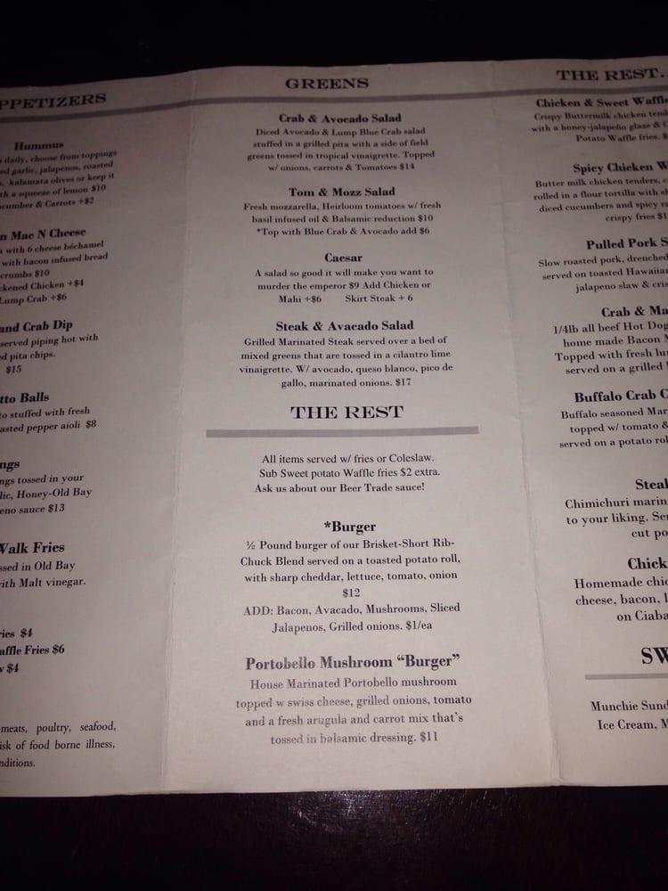 Menu at Beer Trade Co pub & bar, Delray Beach
