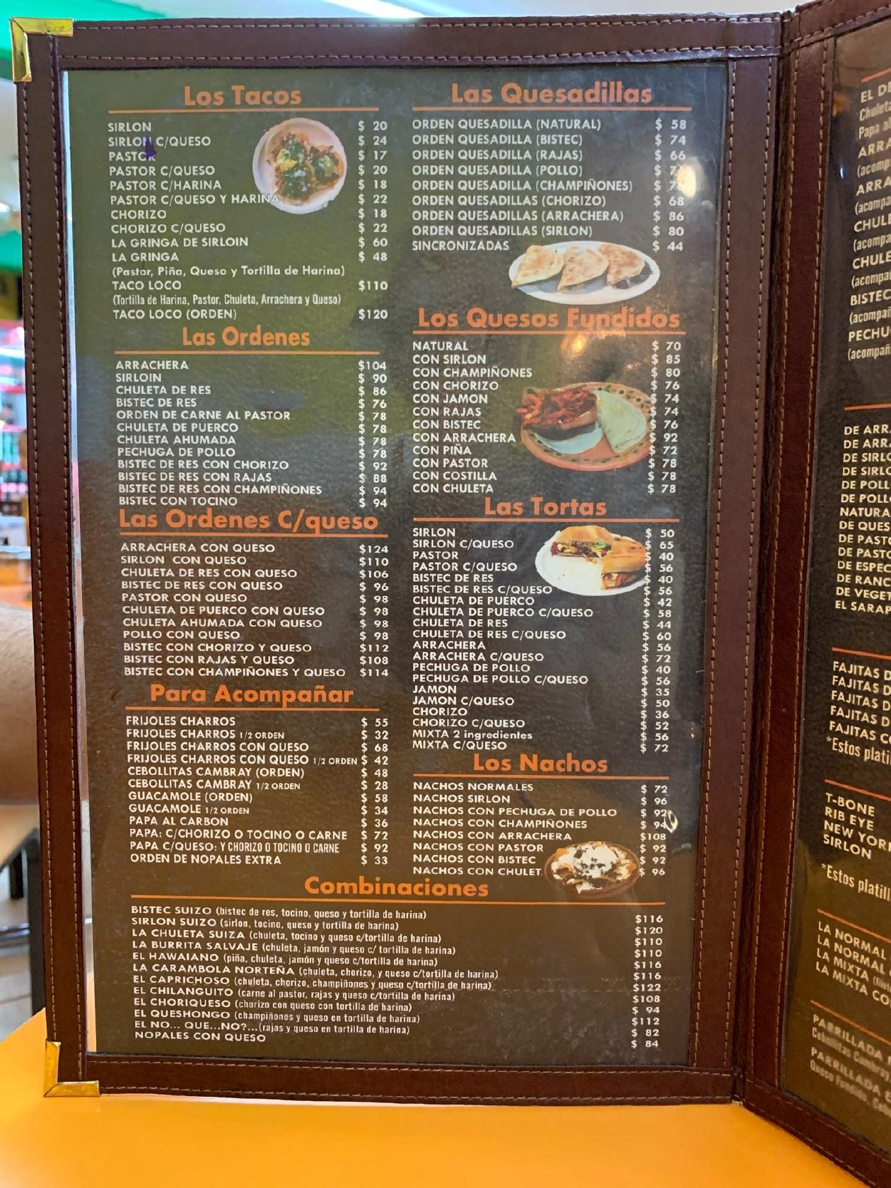 Menu at El Fogon del May y El Fogon Fiesta Jarocha restaurant, Playa ...