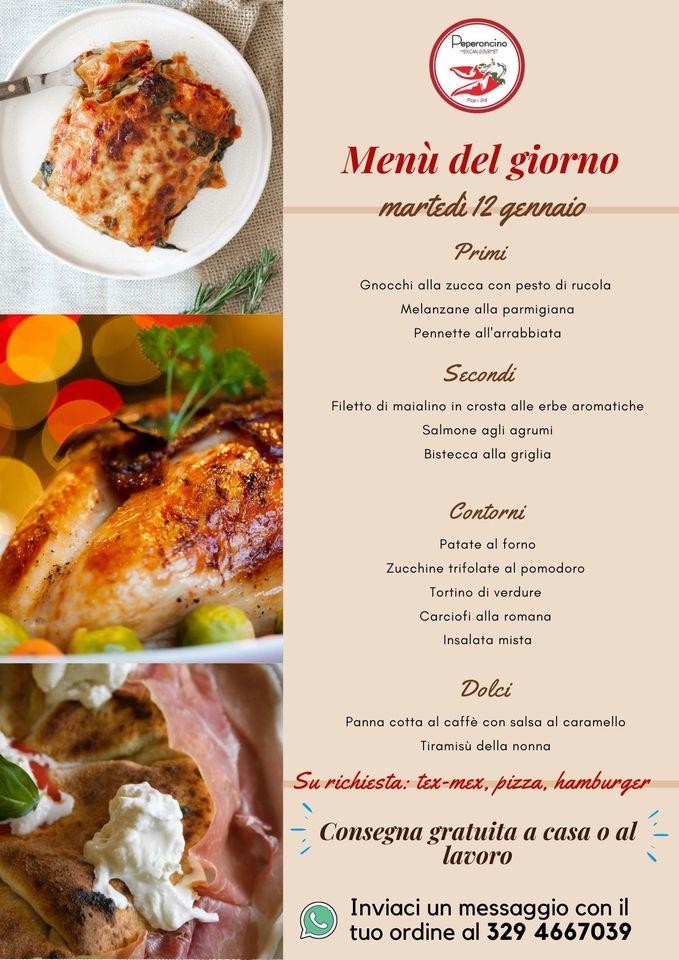 Menu da Peperoncino Mexican Gourmet, Pizza & Hamburger pizzeria, Urgnano