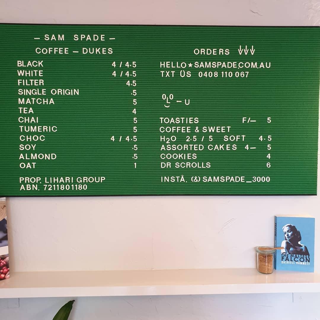 Sam Spade in Melbourne - Restaurant reviews