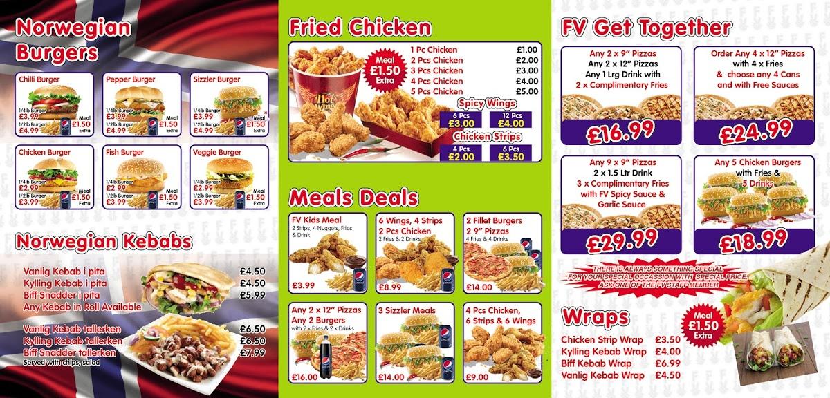 Menu at Food Village restaurant, Blackburn
