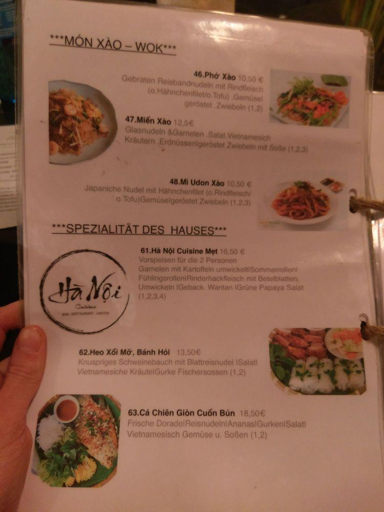 Carta del restaurante Ha Noi Cuisine, Fráncfort, Körberstraße 6