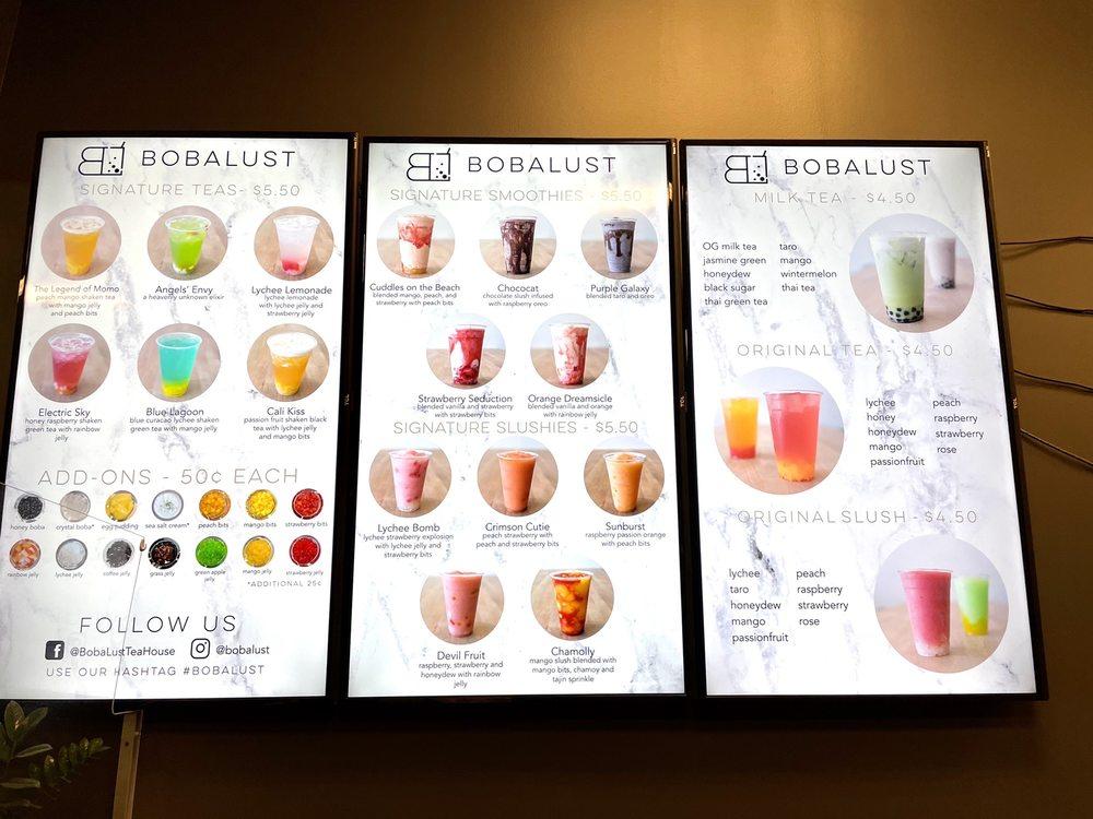 Menu at BobaLust pub & bar, Federal Way