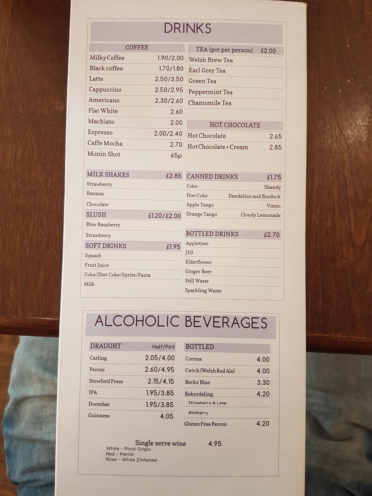 Menu at The New Celtic Restaurant, Aberaeron