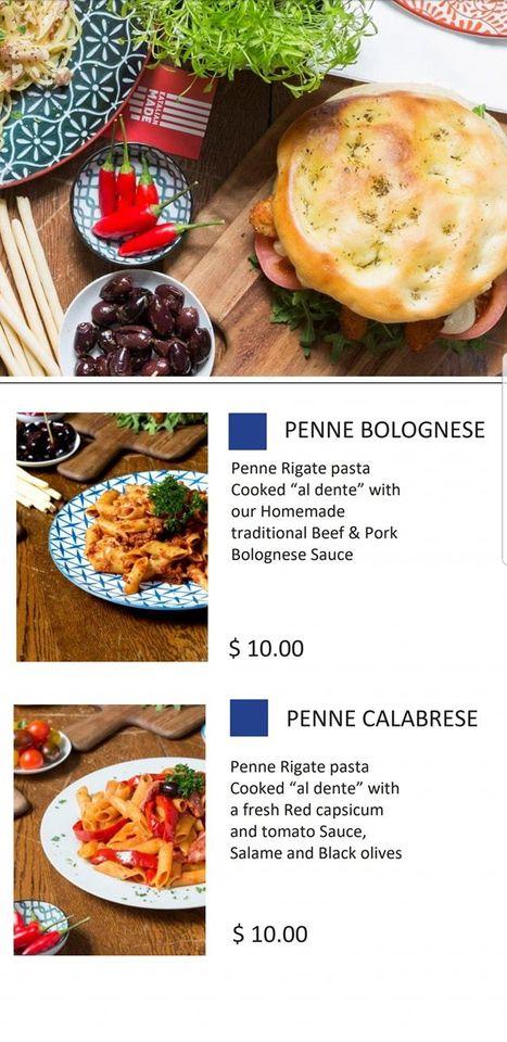 Menu at Eatalian Made, Fawkner, 52 Bonwick St