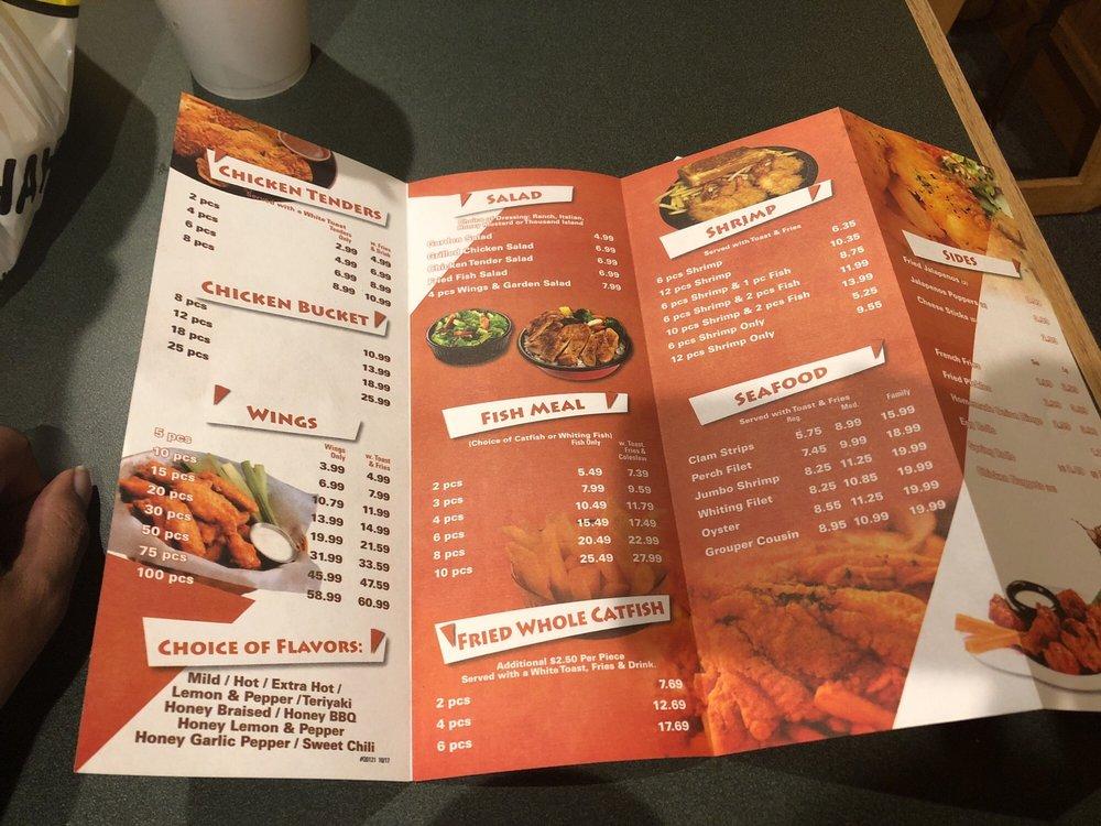 Menu at Quick N Chicken restaurant, Kinston