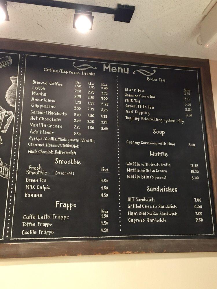 Menu at Rila Bakery & Cafe, Lynnwood