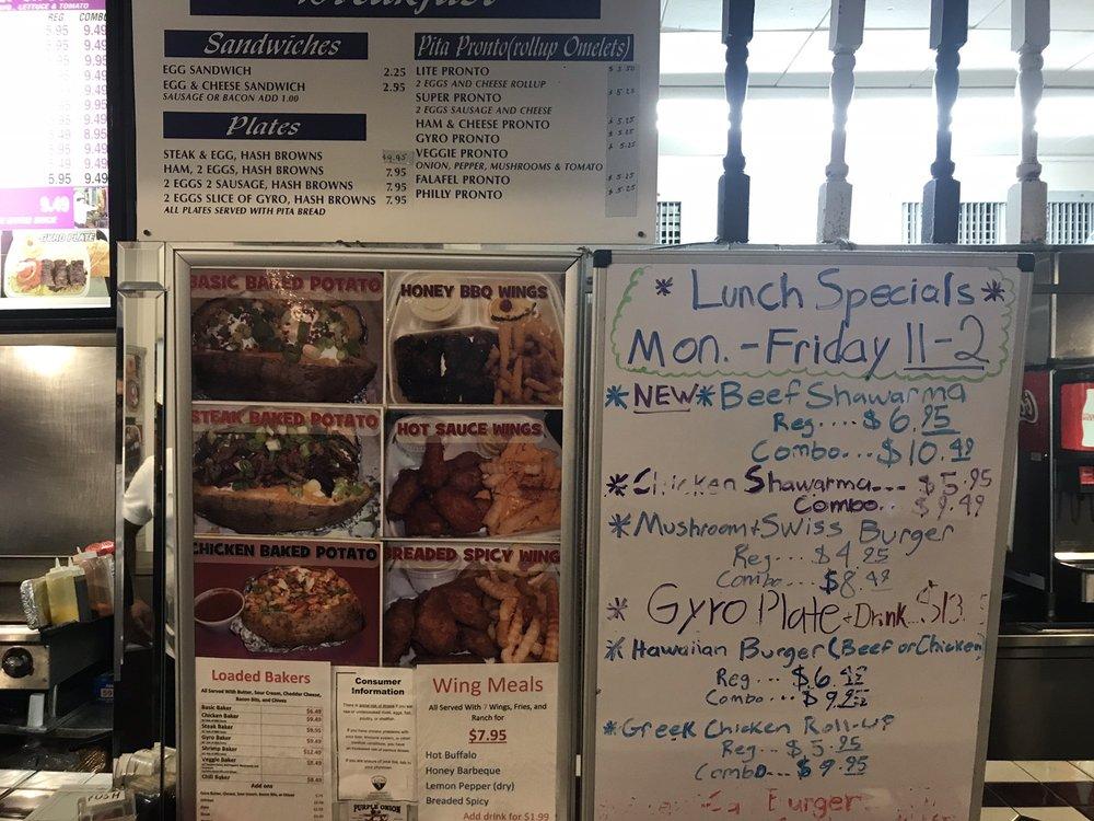 Menu at The Purple Onion Deli & Grill restaurant, Homewood, 479 Green ...