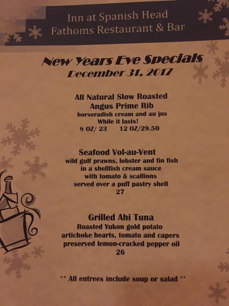 Menu at Fathom's Restaurant, Lincoln City, SE Hwy 101