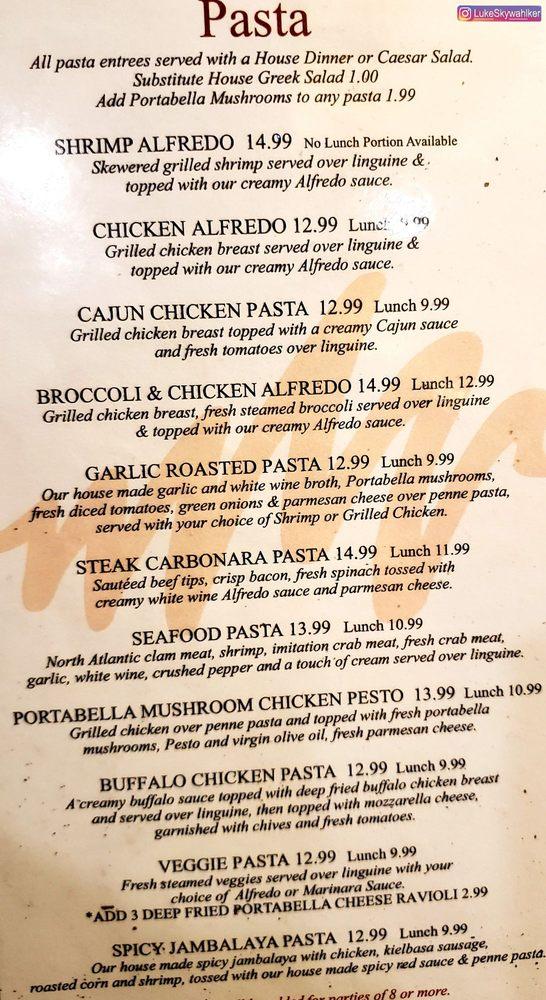 Menu at Fiddlestiks Food & Spirits Company restaurant, Hannibal