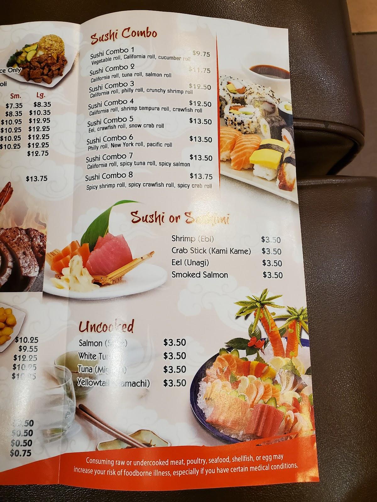 Menu at Atami of Magee restaurant, Magee