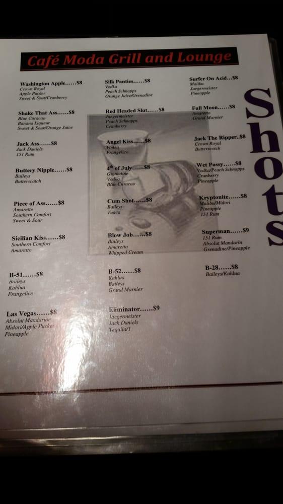 Menu at Cafe Moda, Las Vegas, S Jones Blvd #24