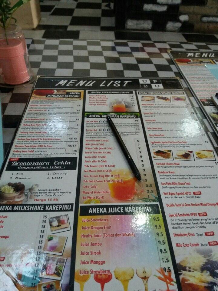 Menu at Up2U-Warung Terserah cafe, Purwokerto